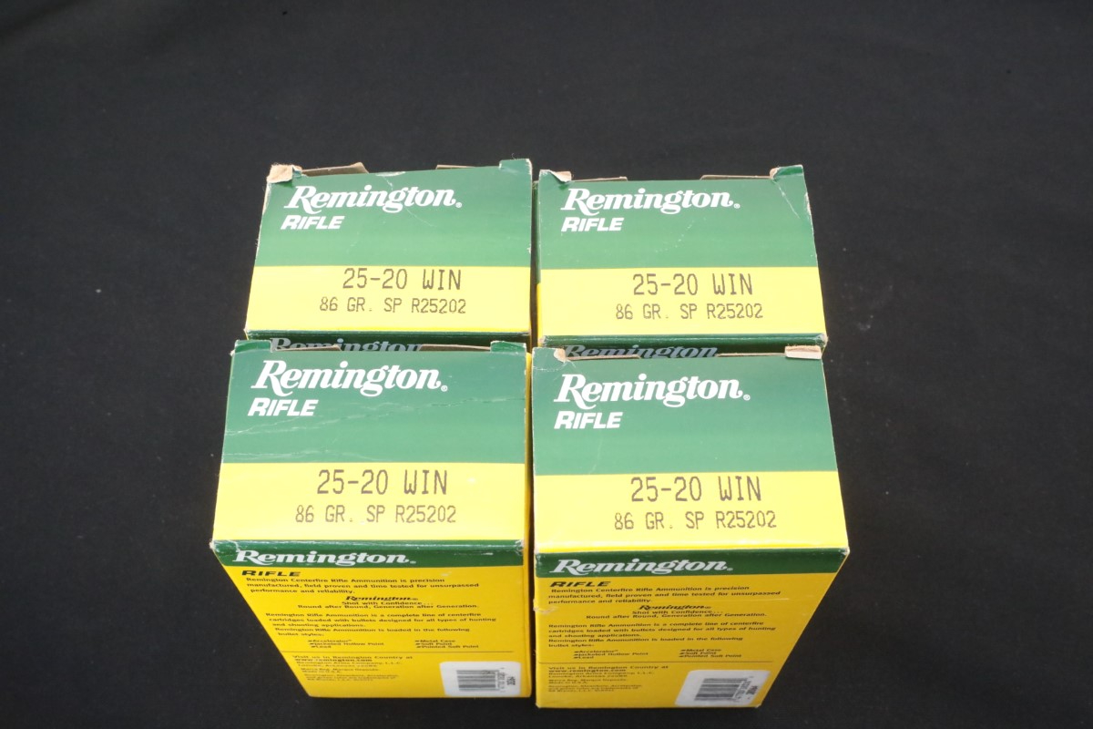 Remington 200x .25-20 Win. Ammunition Rem. 86 Grain Jsp-Fp Bullets .25 ...