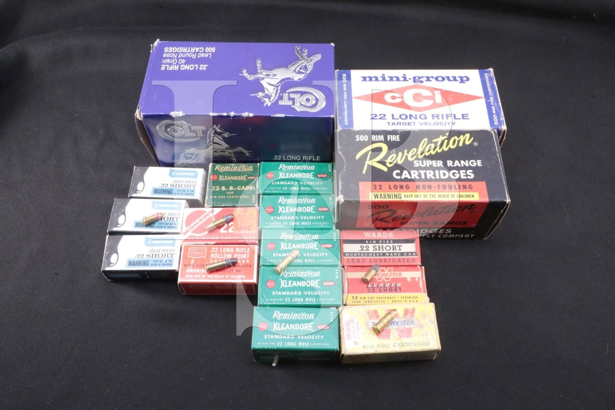 Collectors Lot 2032x .22 Lr, Short, Wmr, Bb Caps Vintage Ammunition ...