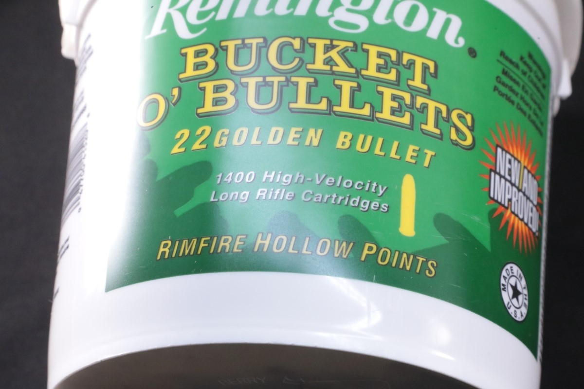 Remington 1400x .22 Long Rifle Ammunition Rem. Bucket O`Bullets High ...
