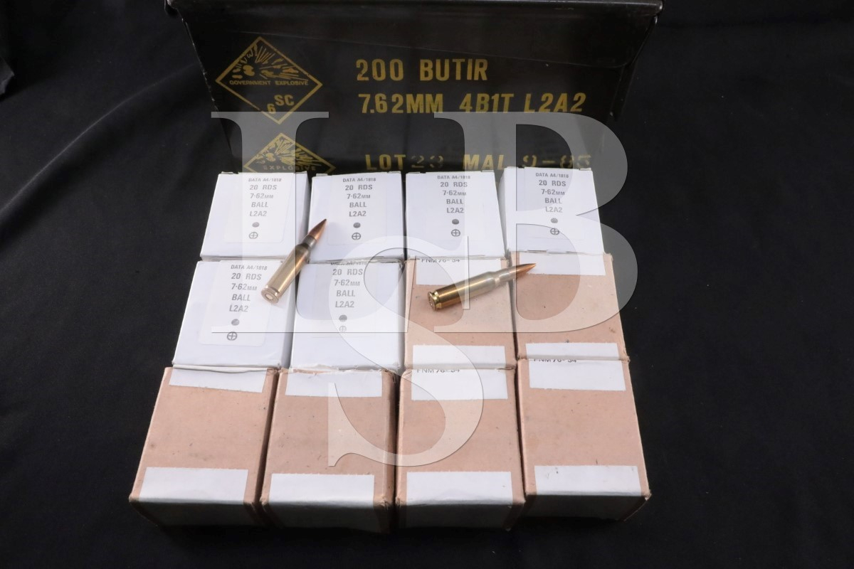English 240x 7.62mm Ball Nato Ammunition L2a2 & Portugal Fmj Some ...