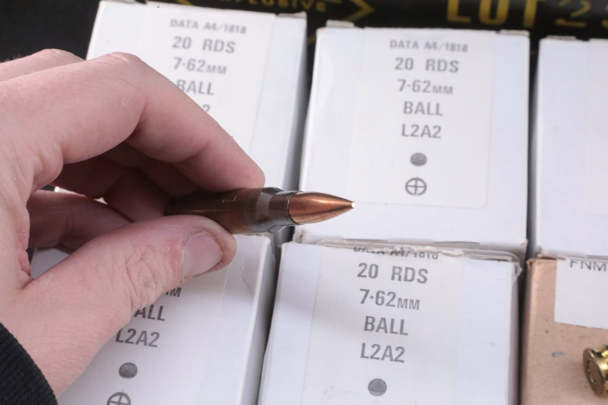 English 240x 7.62mm Ball Nato Ammunition L2a2 & Portugal Fmj Some ...