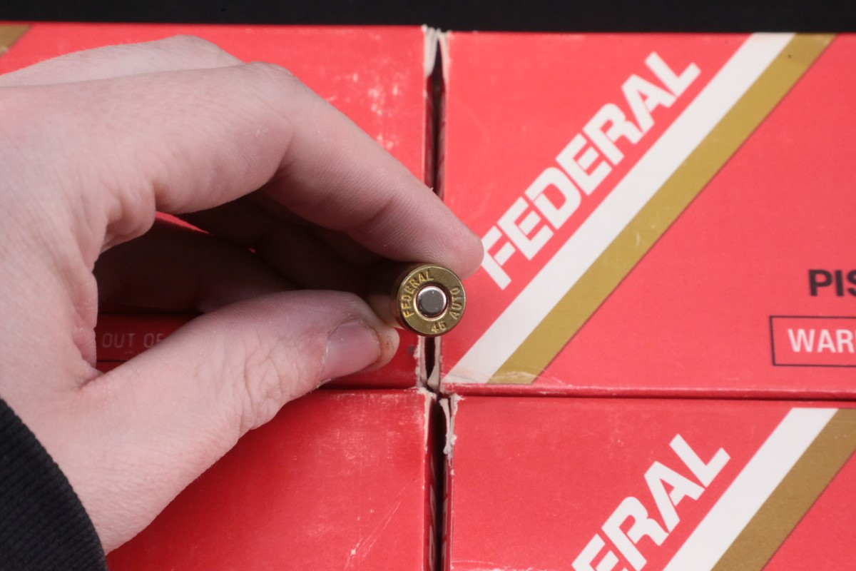 Federal Cartridge Corporation 184x .45 Auto Match Ammunition Fed. 185 ...
