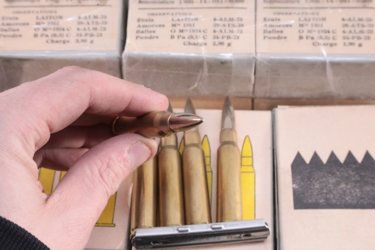 French Mas 135x 7.5x54mm French Ammunition In Original Boxes On Clips 7 ...