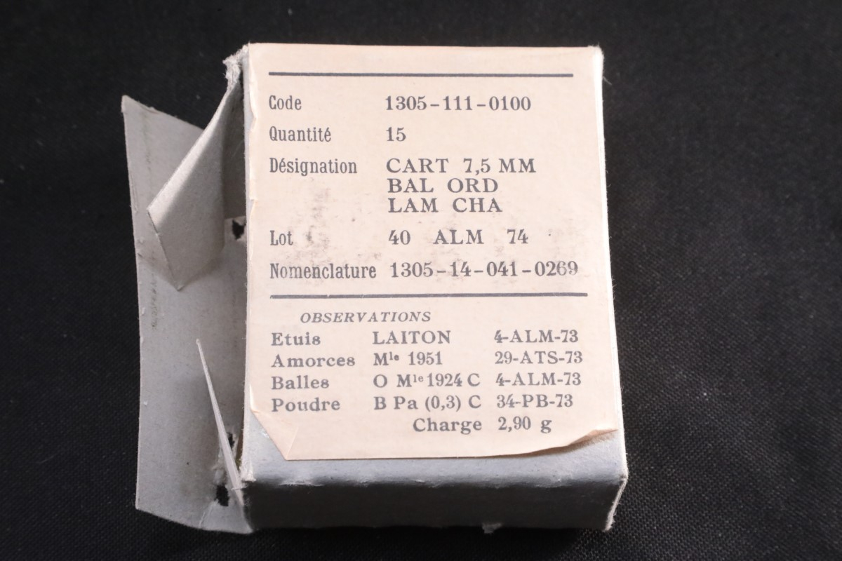 French Mas 135x 7.5x54mm French Ammunition In Original Boxes On Clips 7 ...