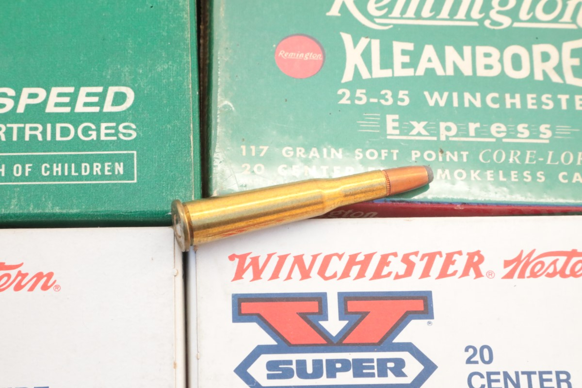 Collectors Lot .25-35 Winchester Vintage Ammunition 40`S, 50`S & 60`S ...