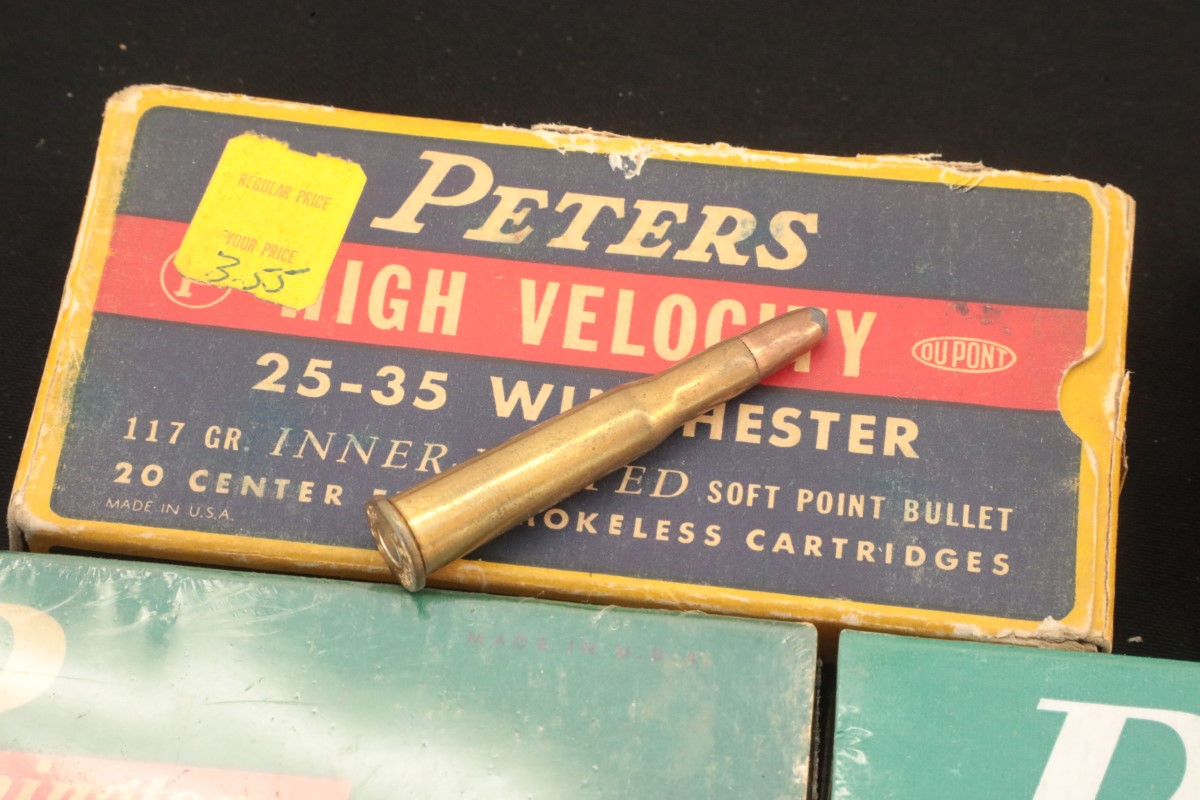 Collectors Lot .25-35 Winchester Vintage Ammunition 40`S, 50`S & 60`S ...
