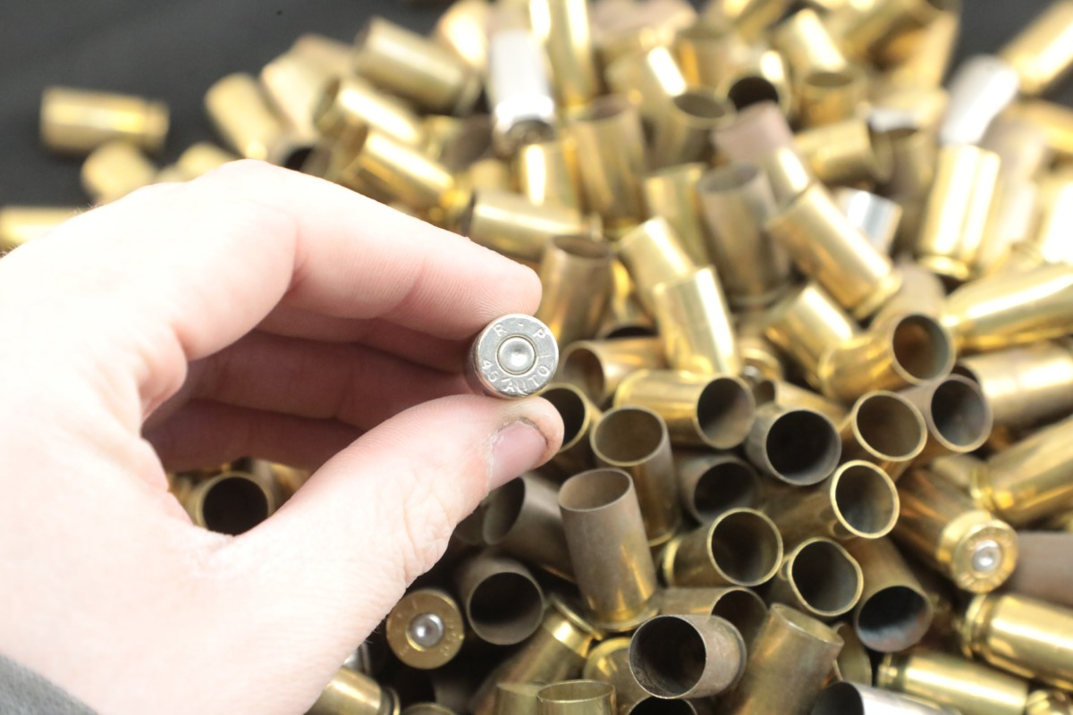 Winchester 600x .45 Acp Fired Brass Cases Win. & Federal .45 Auto Fired ...