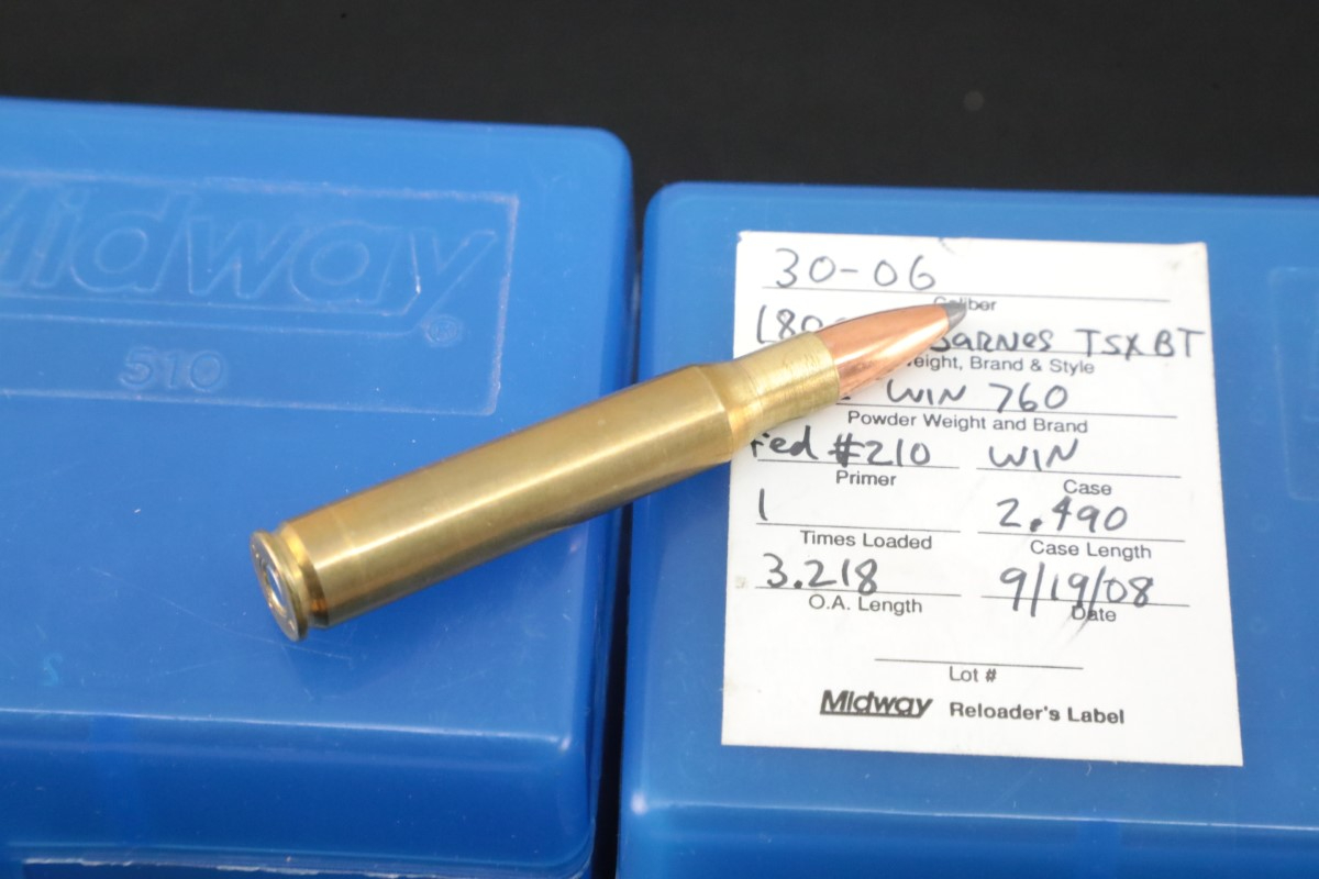 202x .30-06 Springfield Reloaded Ammunition 150-180 Grain JSP Bullets ...