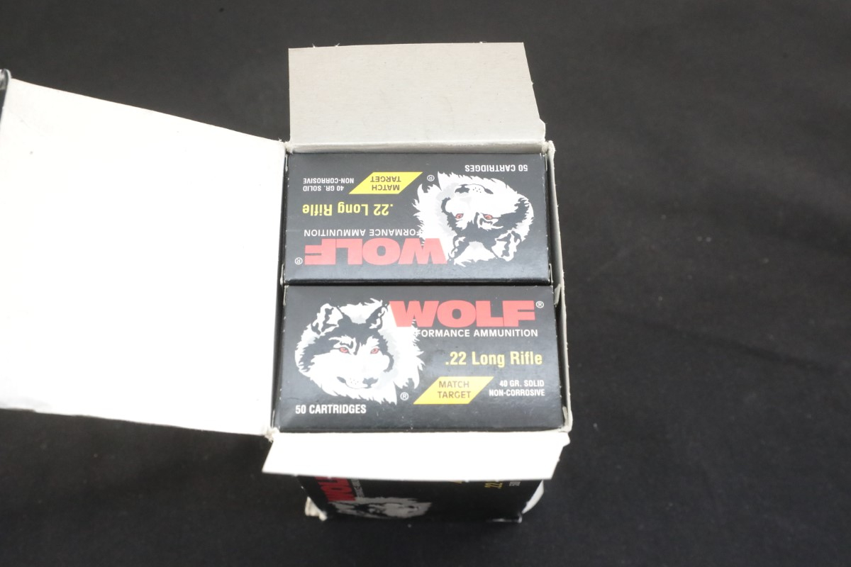 Wolf Ammunition 500x .22 Long Rifle Ammunition Match/Target 40 Grain ...