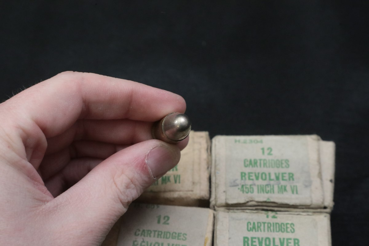 Kynoch 48x .455 Inch Webley Mk Vi Ammunition 1942 In Original Boxes ...