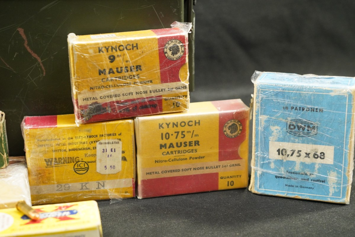 Mixed Lot 723x .22 Win. Auto-11mm Mannlicher Vintage Ammunition Rem ...