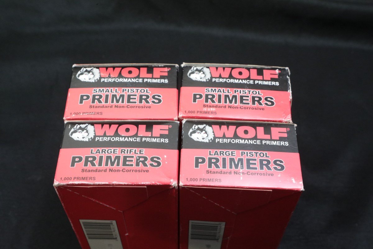 Wolf Ammunition 4000x Small & Large Pistol Primers Local Pickup Only ...