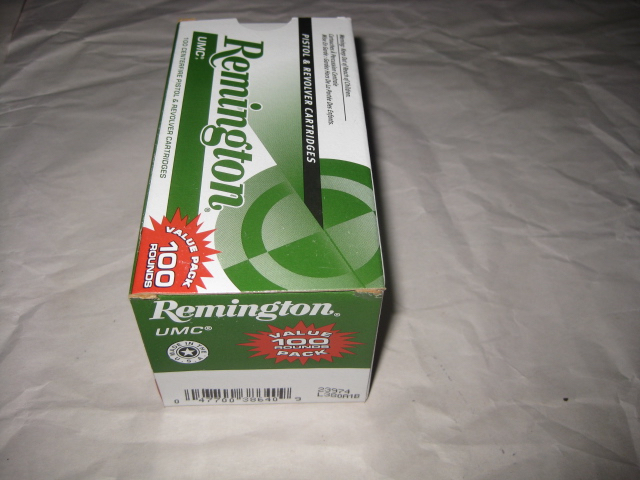 New Box 100 Rounds Remington Umc .380 Automatic 88 Grain Jacketed ...