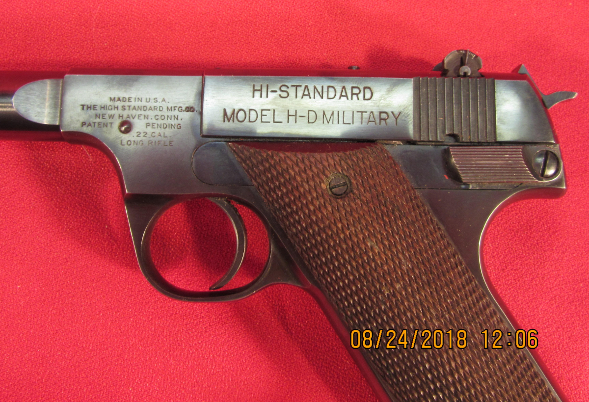 HI-STANDARD - THE HIGH STANDARD MFG. CO., Model HD MILITARY. MADE IN ...