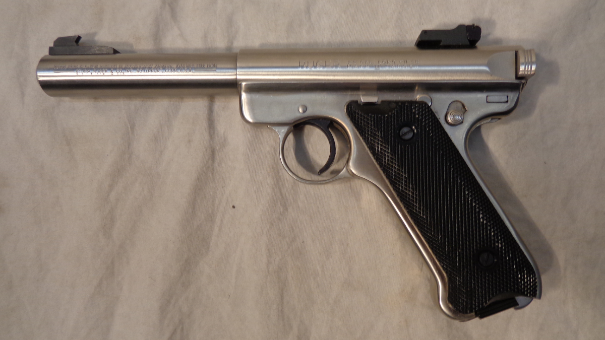 Ruger Mark Ii Target Stainless .22 Lr For Sale at GunAuction.com - 14884439