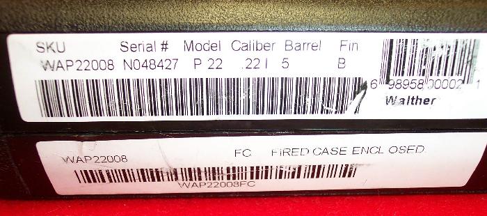 Walther P22 22 Cal 5 Inch Barrel For Sale at GunAuction.com - 8923141