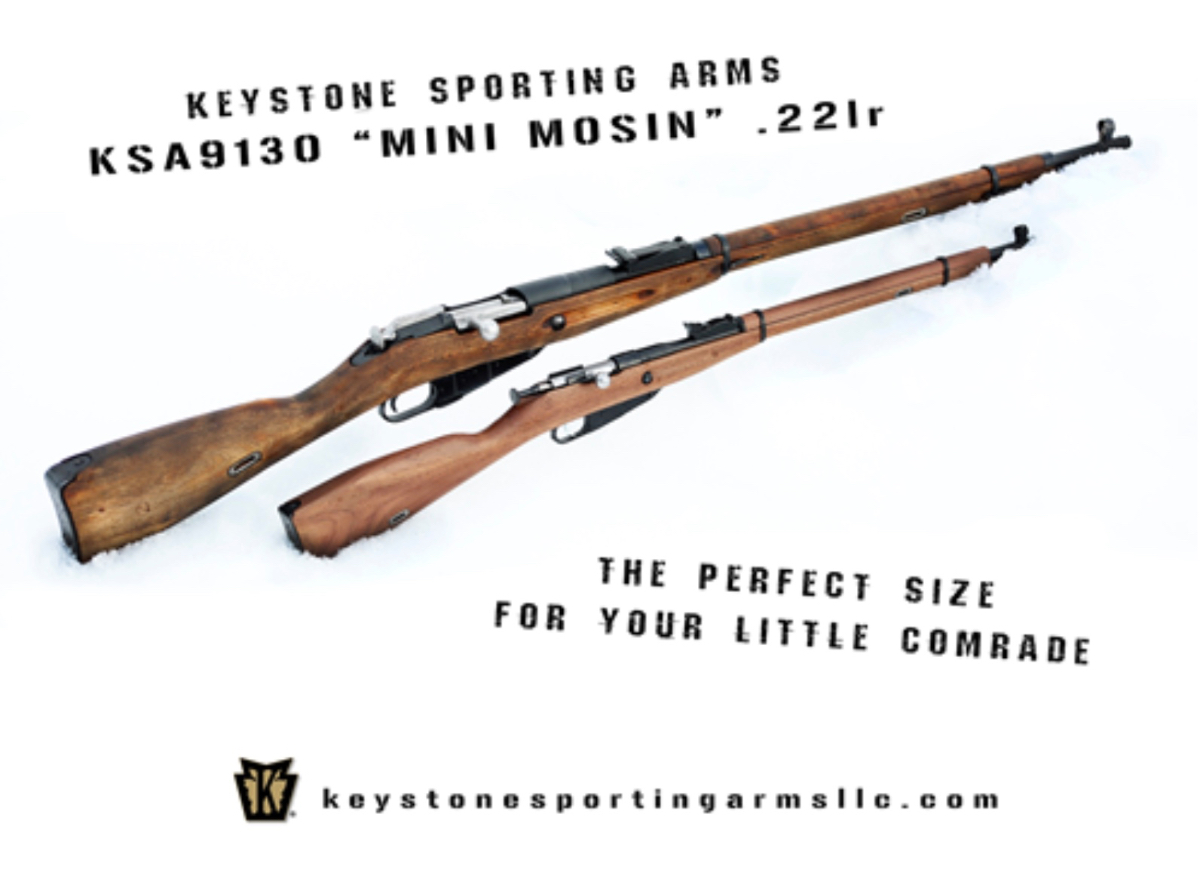 Keystone Sporting Arms Mini Mosin Nagant Single Shot 22 Bolt Action ...