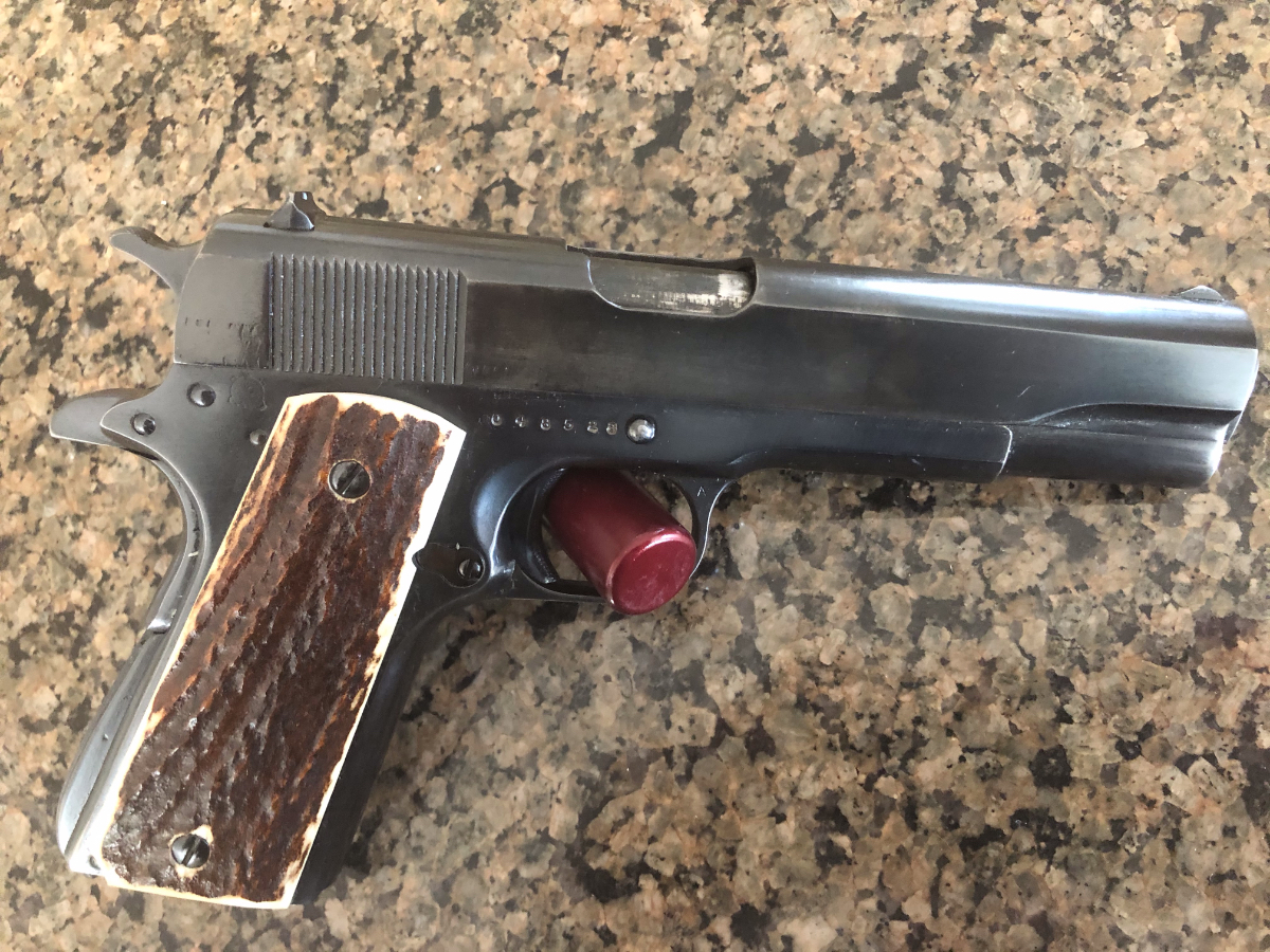 Colt LONGMIRE 1911 REAL ELK ATLER GRIPS