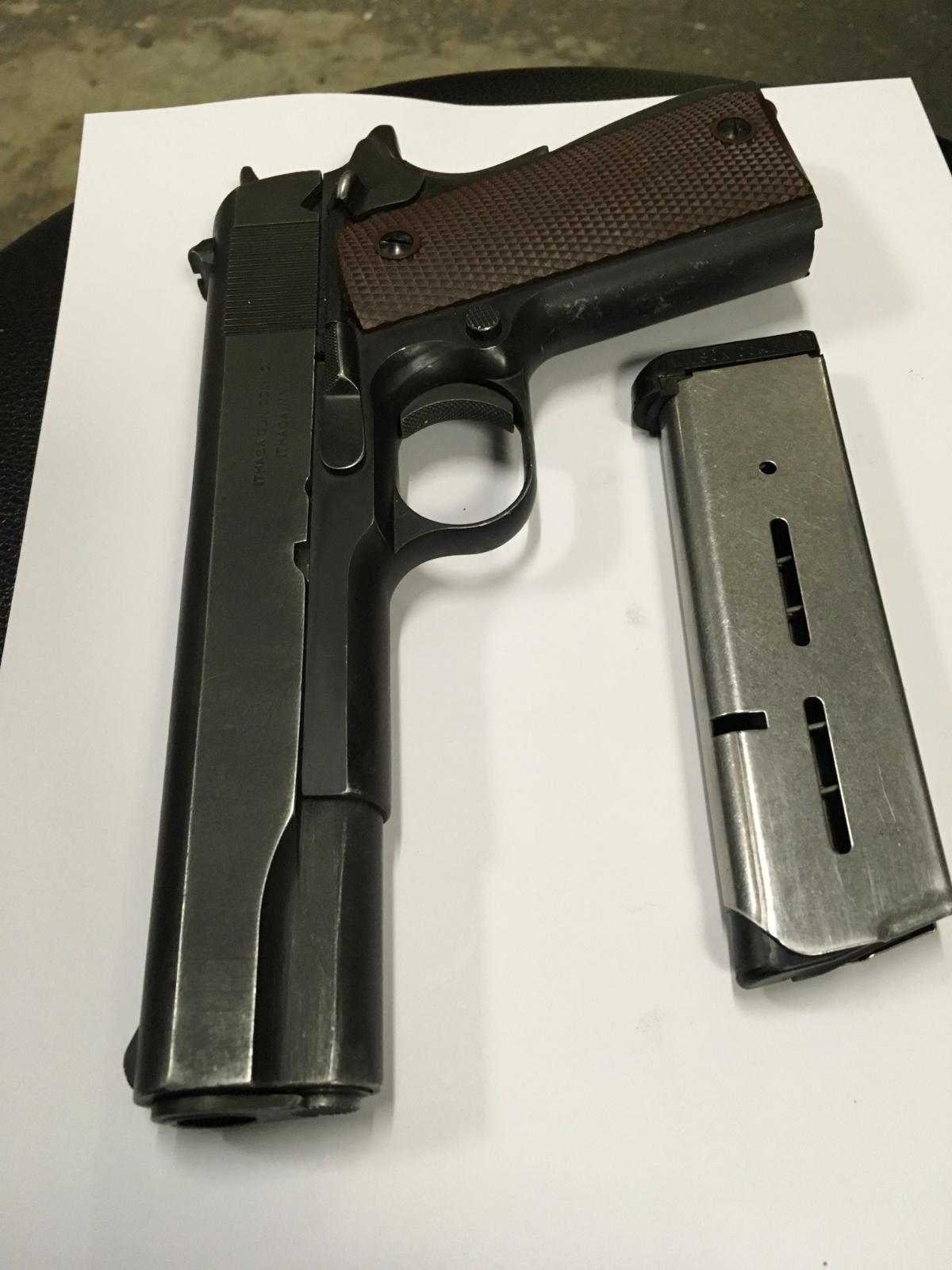 Ithaca 1911 45 simi auto pistol .45 ACP 17321571 - GunAuction.com