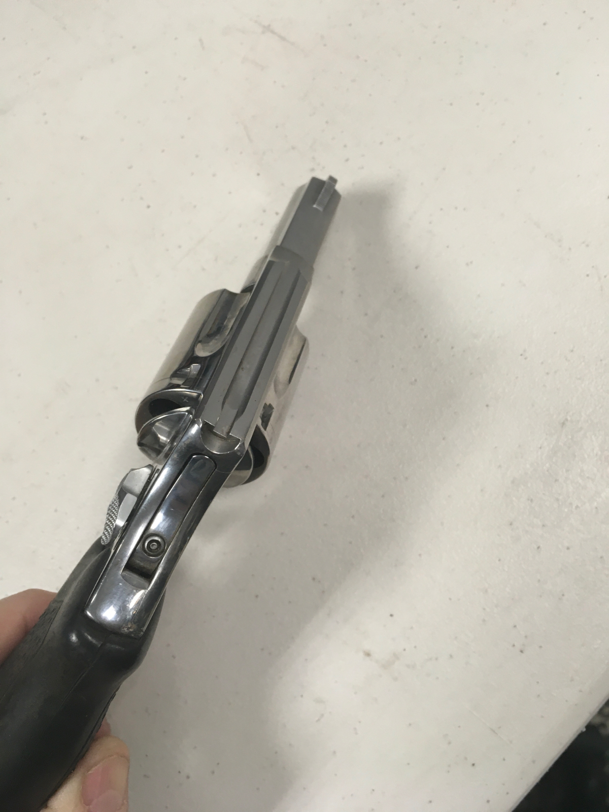 Taurus Chrome Hammerless Revolver .357 Magnum For Sale at GunAuction ...