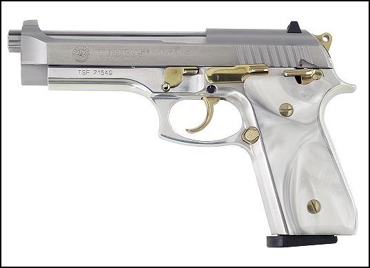 Taurus Pt100 40 S&W Stainless/Gold/Pearl For Sale at GunAuction.com ...
