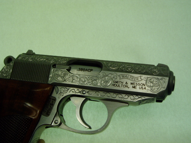 WALTHER PPKS CUSTOM ENGRAVED BY RAB ENGRAVING .380 ACP 17248360 ...