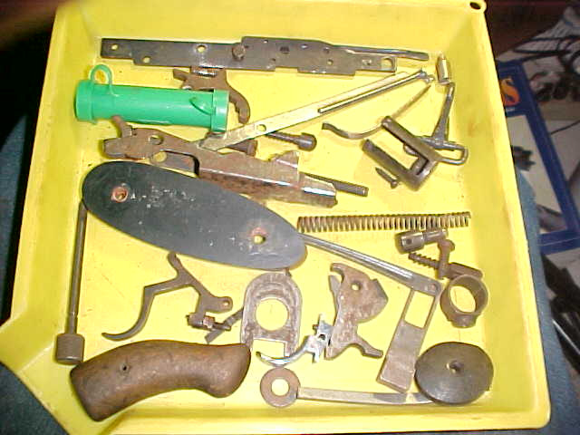 tray of gun parts 5 box 5