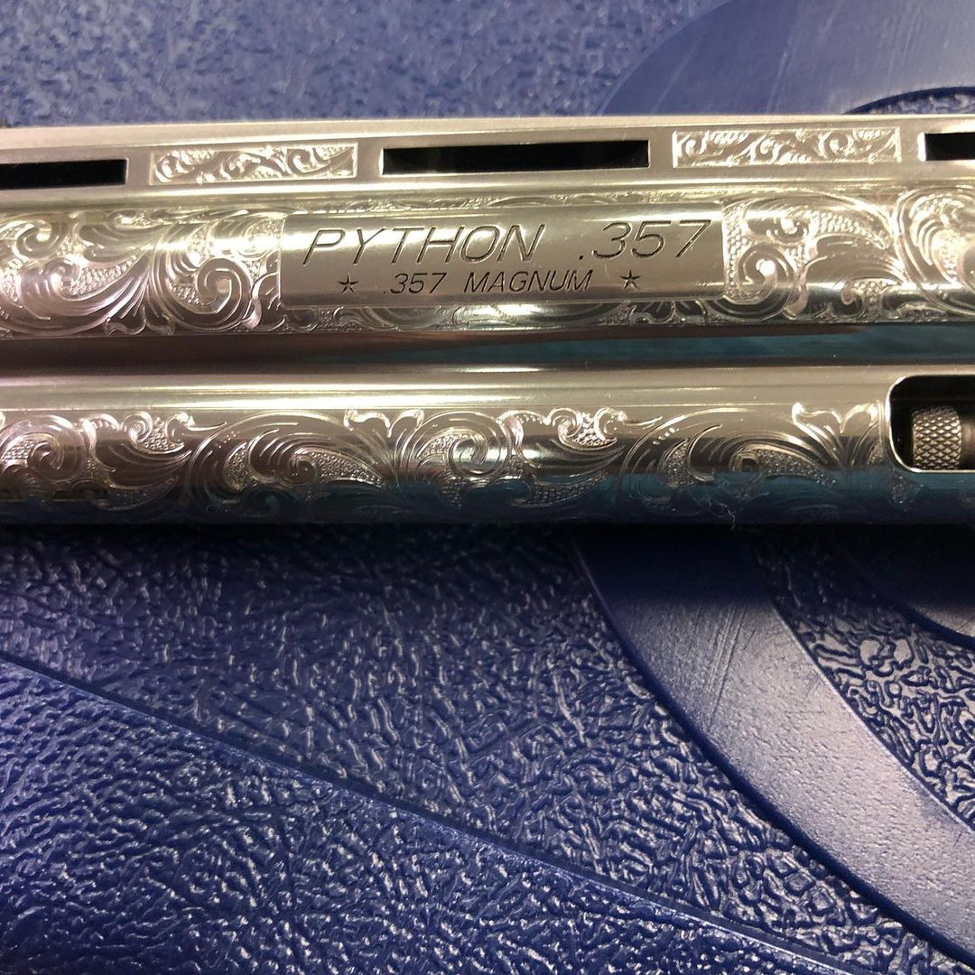 Colt Python Engraved Limited Edition 357 Mag/38 Spl 6" Barrel Stainless ...