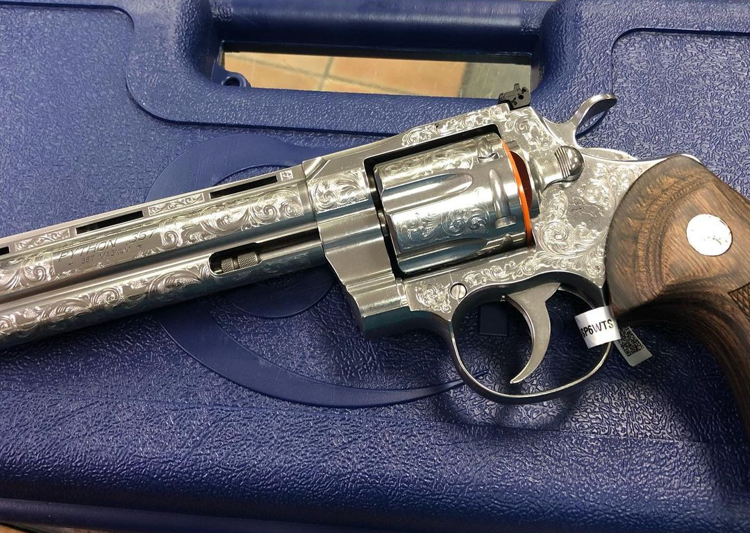 Colt Python Engraved Limited Edition 357 Mag/38 Spl 6" Barrel Stainless ...