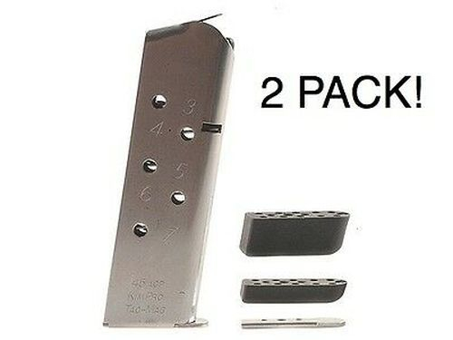 2 Pack Of Kimber Kimpro 7 Round Officers (Compact) Model 1911 Magazines ...