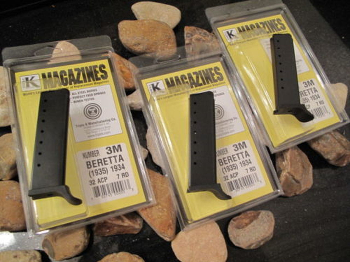3 Pack Beretta Fits 1934 1935 Magazine 32 Acp 7rd Mag Clip .32 Clip Usa ...
