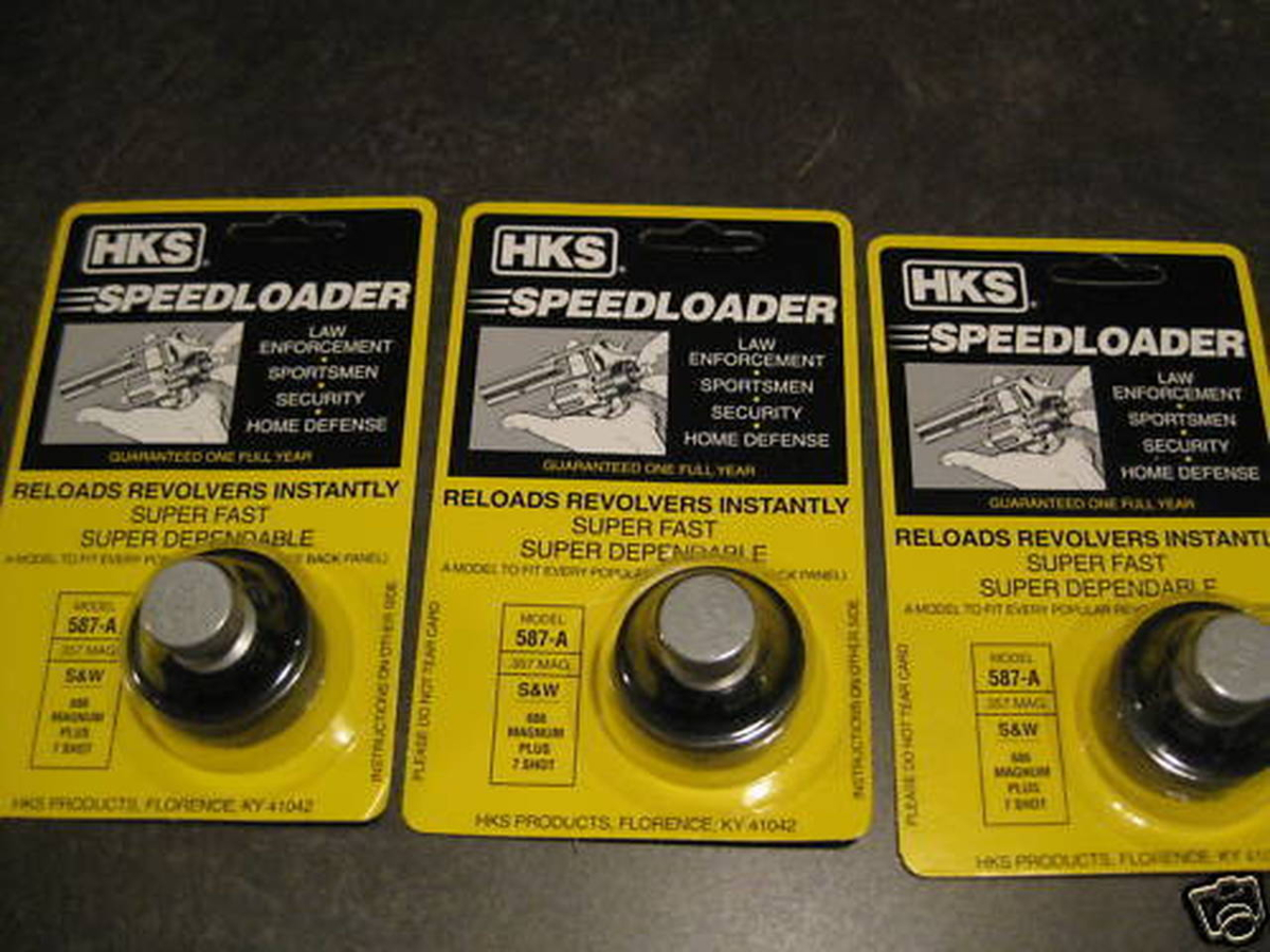 3 Pack Brand new HKS Model 587-A speedloaders