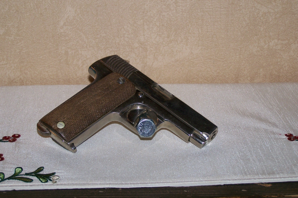 Eibar Ruby Spanish Nickel .32 Auto (7.65 Browning) For Sale at ...