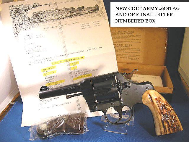 Colt .38 Army Special Model 4"Barrelwood&Stag Grips For Sale at ...