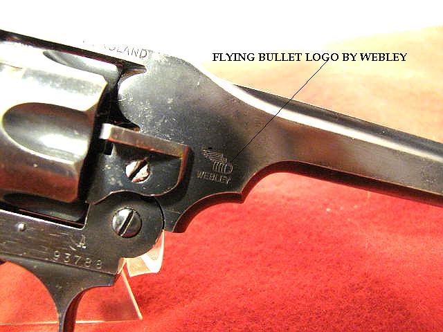 Webley & Scott, Ltd. Mk 1v .38 Flying Bullet Logo #98788/Blue For Sale ...