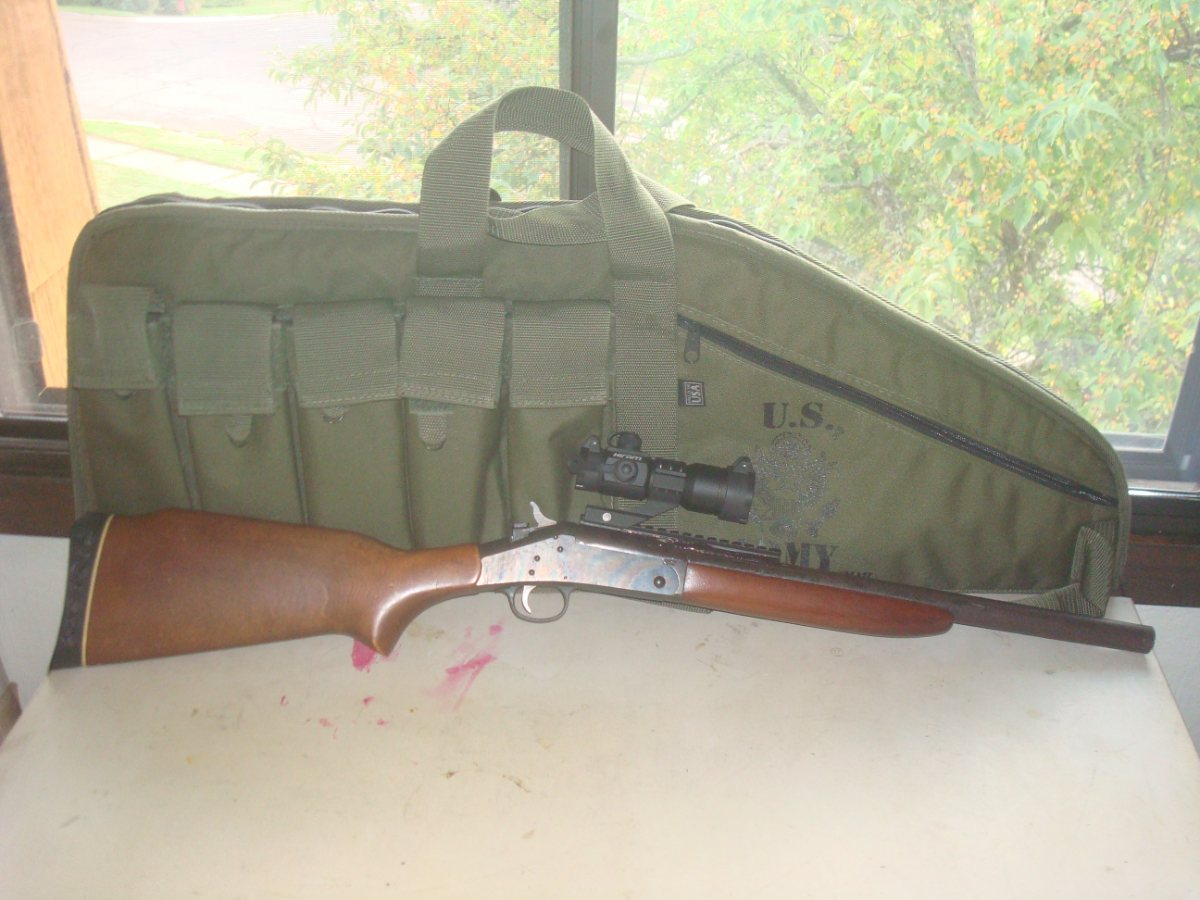 Harrington & Richardson 12 Gauge H&R Handi Rifle With Carry Case, With ...