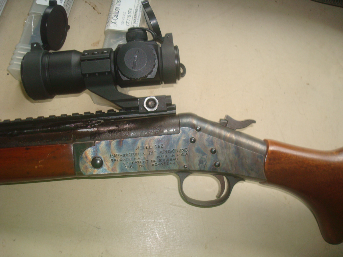 Harrington & Richardson 12 Gauge H&R Handi Rifle With Carry Case, With ...