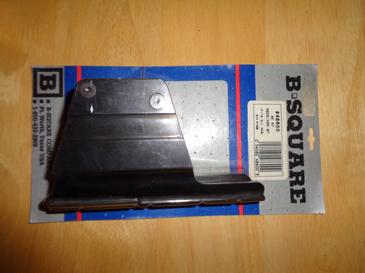 B-Square Military Weaver-Style Saddle Mount Scope Base For 1" Rings Ak ...