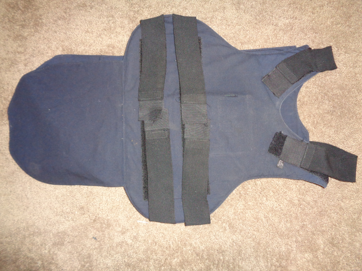 Dark Navy Blue Size Large Police Issued Concealable Multi-Threat Bullet ...