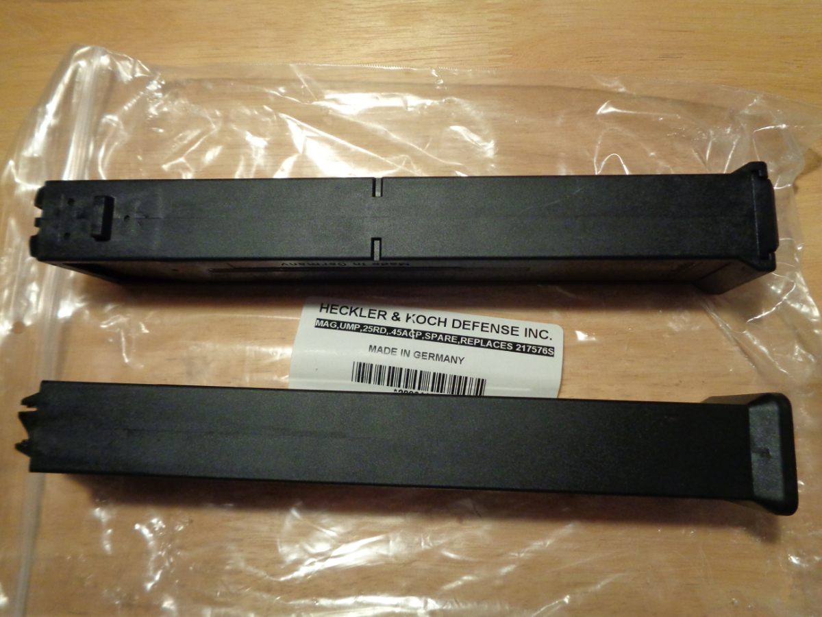 Heckler & Koch New- H&K German Factory 30 round UMP 45 ACP black ...