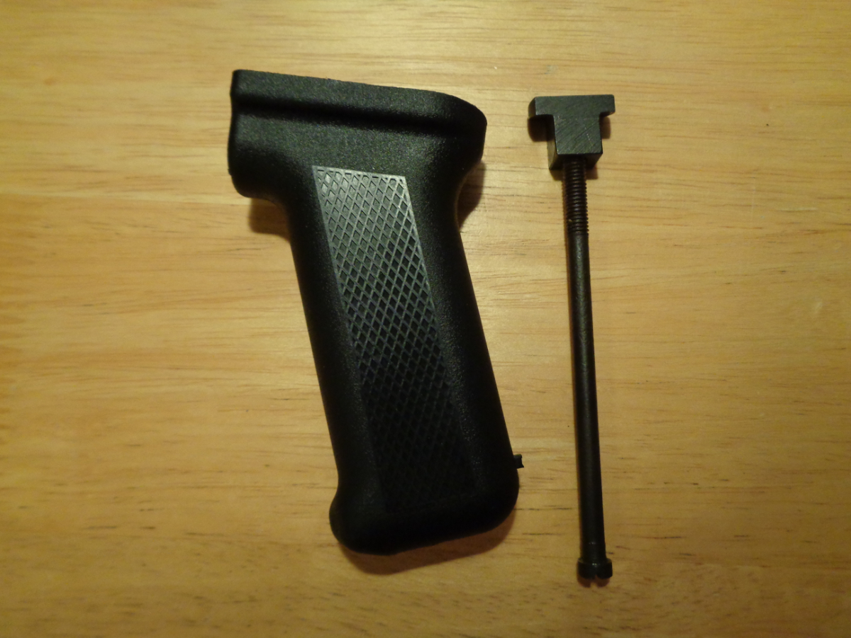 New US made black composite AK 47 pistol grip with grip screw and "T ...
