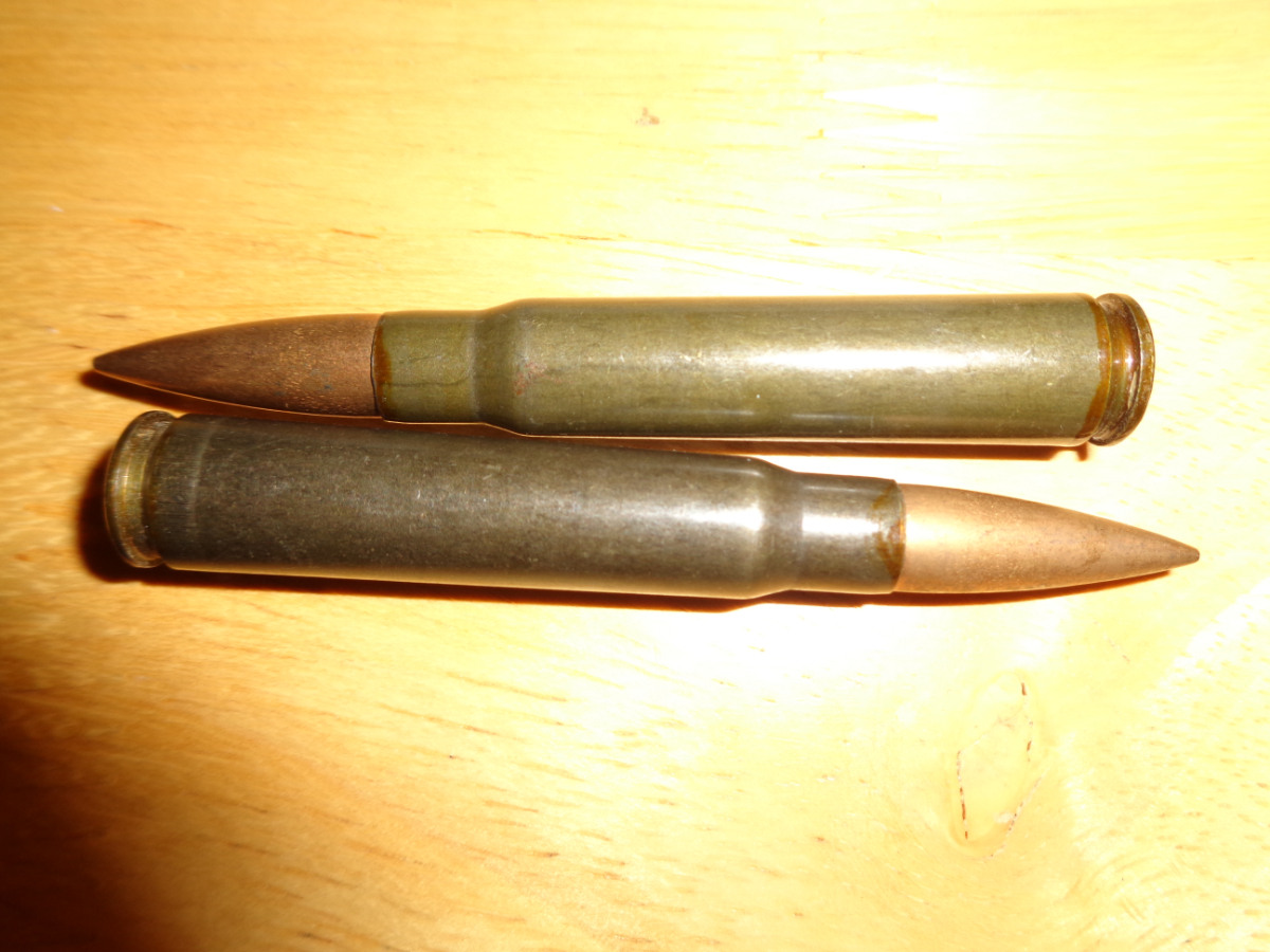 46 rounds Original German Military issued WWII 8mm Mauser (8x57) Steel ...