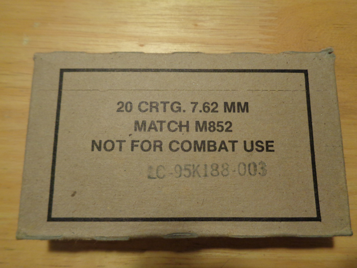 20 Round Boxes Of Usgi Lake City M852 7.62x51 Nato Match Ammo 7.62 Nato ...