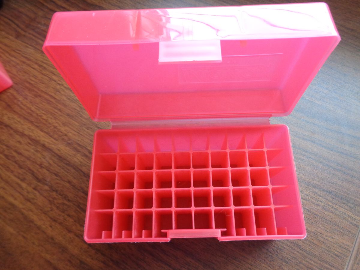 STI Guns Set of 3 Red plastic 50 round rifle ammo storage boxes for 308 ...