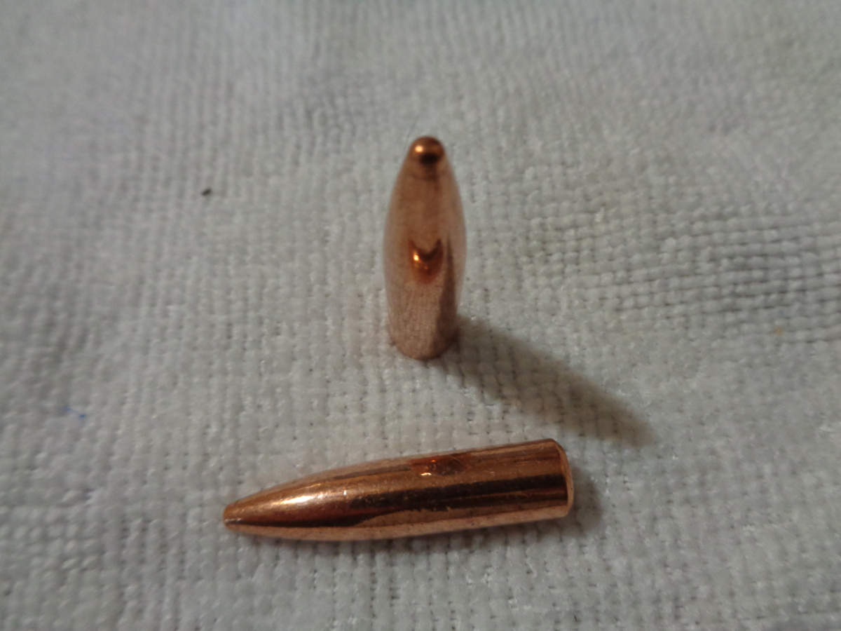 200+ 30 caliber 220 grain TMJ flat base Plated ball bullets .308 Win ...