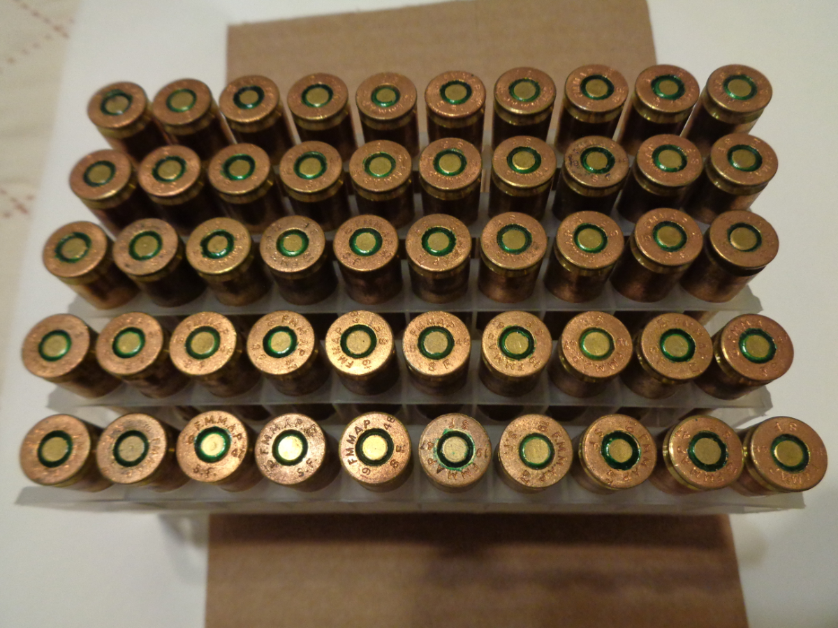 50 rounds of 8mm Mauser 8x57 military issued brass cased ammo 17385959 ...