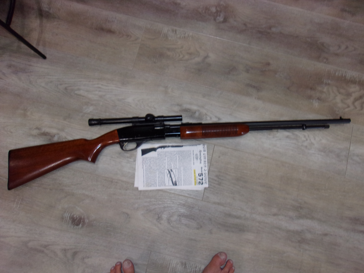 Remington Model 572 Calber 22 Pump Action Rifle Smooth Bore Weaver 22 ...
