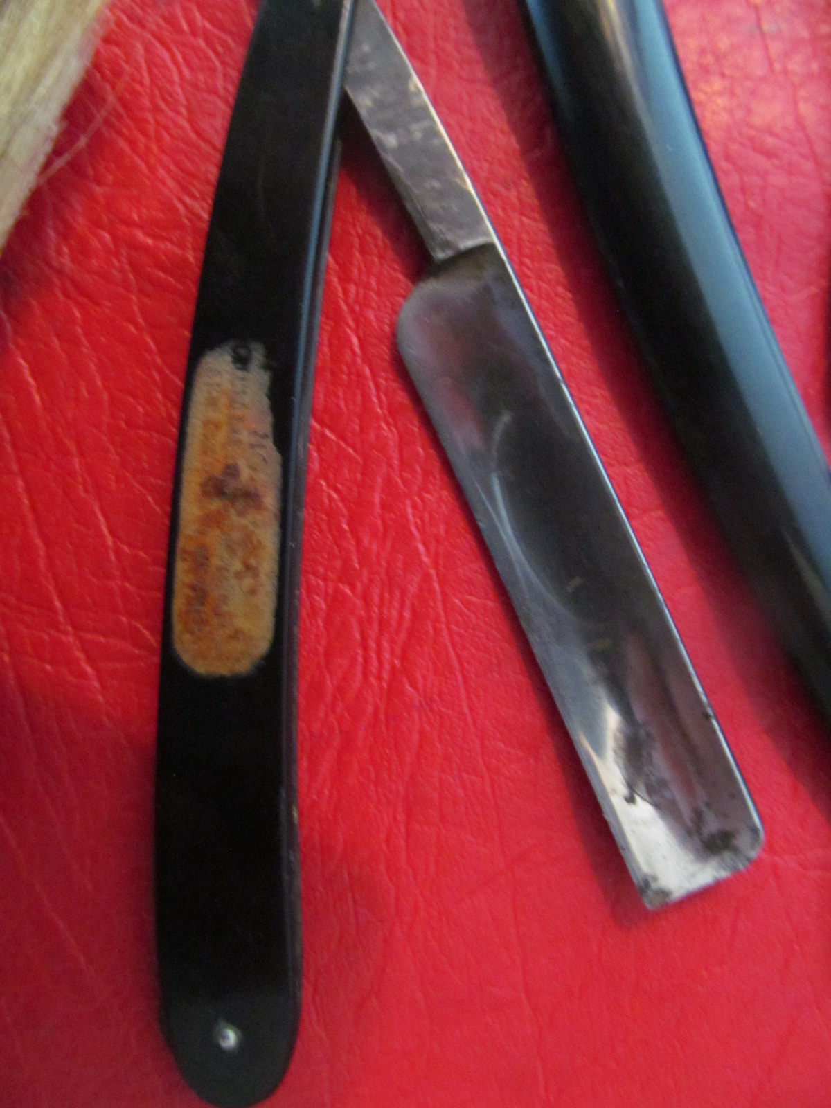 Crown Razor Co Straight Razors (2) & Shaving Brush For Sale at ...