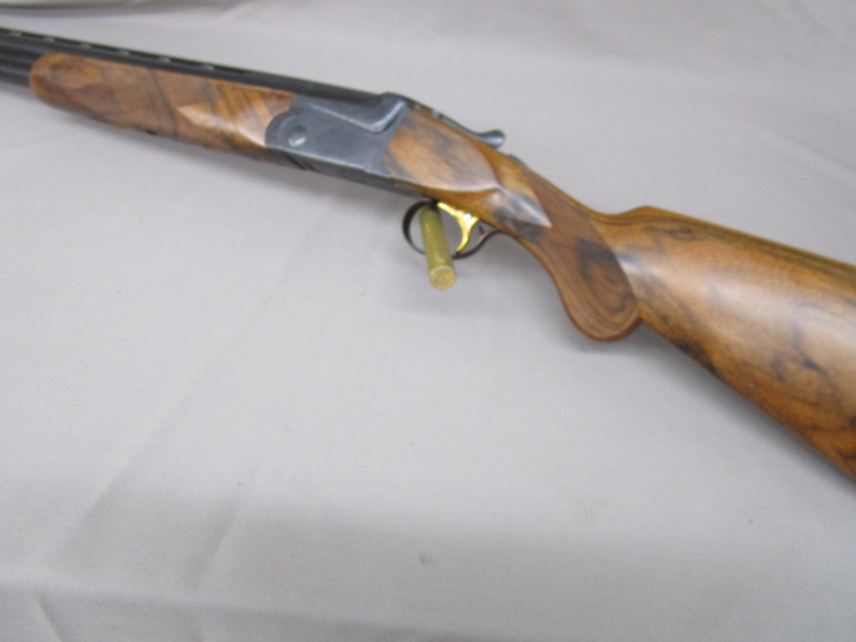 Ithaca 500 Custom Wood 12 Gauge Over Under Extra Sharp Engraving Vented ...