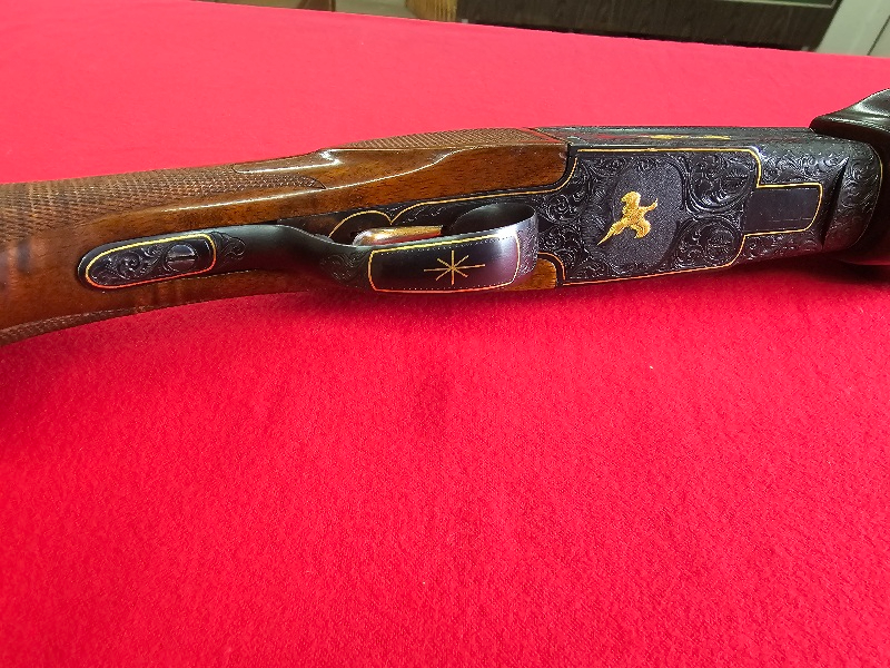 L. C. Smith Olympic First Trap Shotgun 12 Gauge Custom Engraved by F. E ...